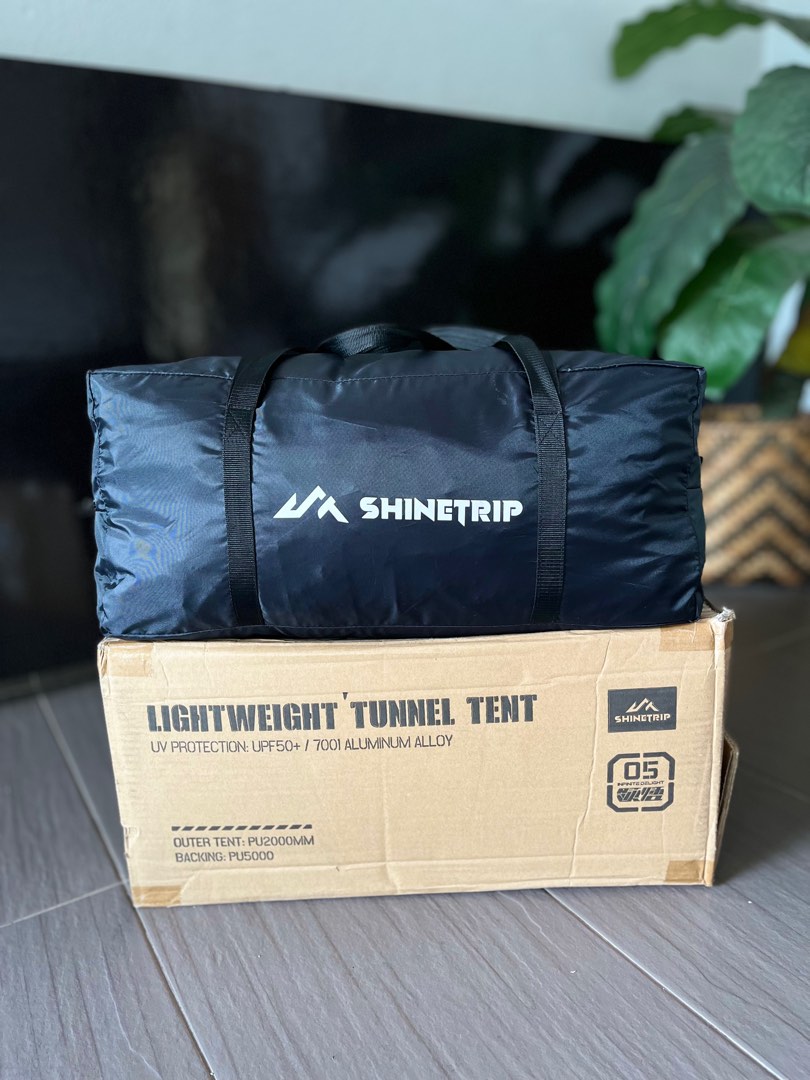 Shine Trip Tunnel Tent, Sports Equipment, Hiking & Camping on Carousell