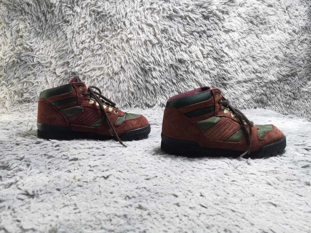 Spalding Vintage 90s Hiking Winter Boots - Rick Oak Suede Leather ...