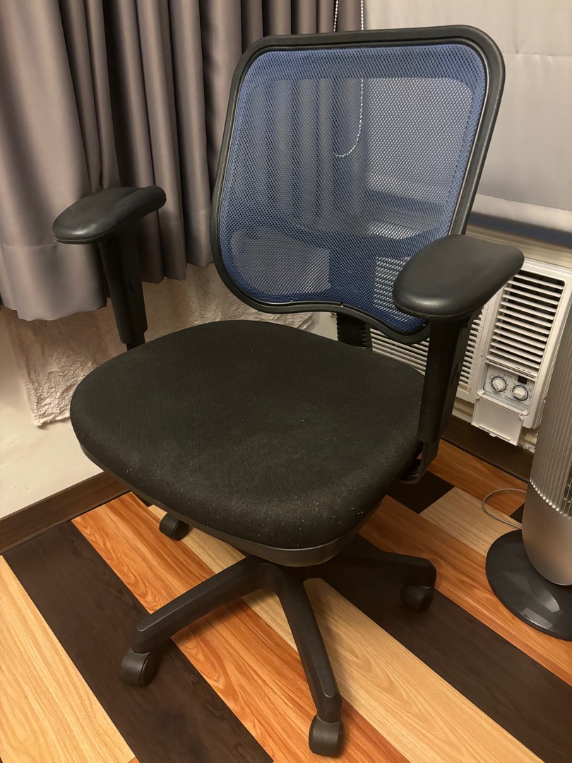 Study or Work Chair w/ wheels, Furniture & Home Living, Furniture ...