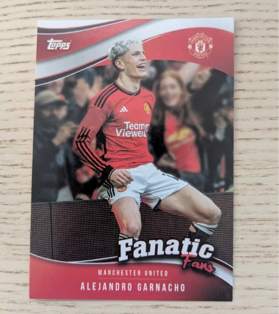 Topps Manchester United 24/25 Alejandro Garnacho Fanatic Fans, Hobbies ...