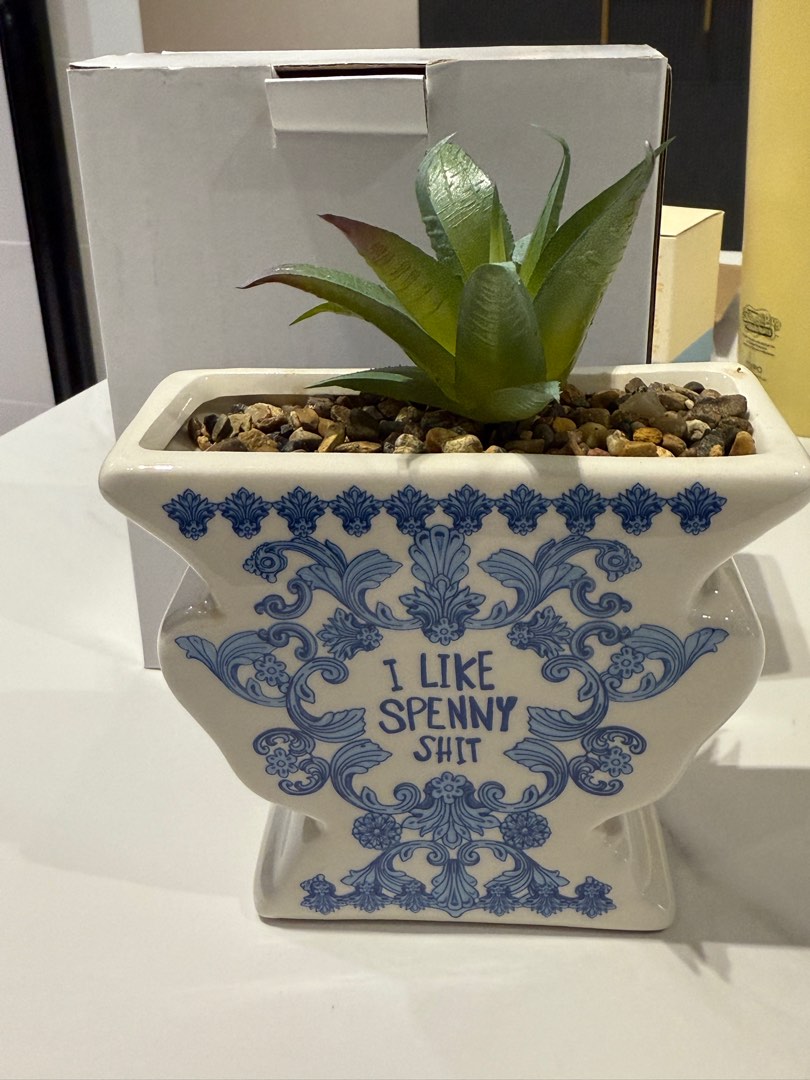 Typo Tiny shaped planter, Furniture & Home Living, Home Decor ...
