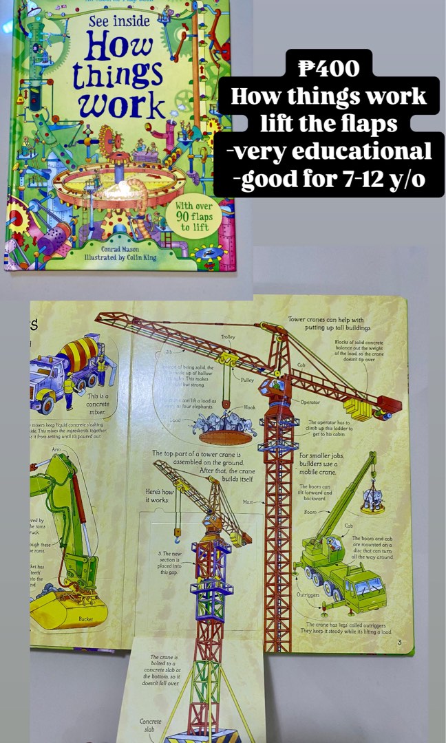 Usborne See Inside How Things Works [lift the flaps], Hobbies & Toys ...