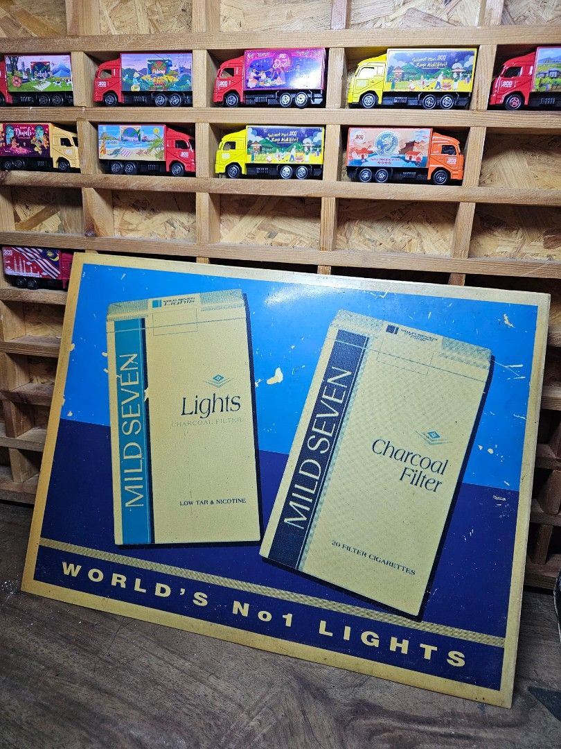 Vintage Sign Mild Seven, Hobbies & Toys, Collectibles & Memorabilia ...