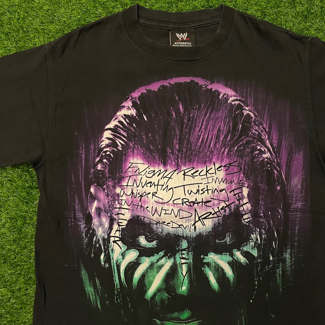 Vintage WWE Jeff Hardy Immune to Fear Big Face Shirt, Men's Fashion ...