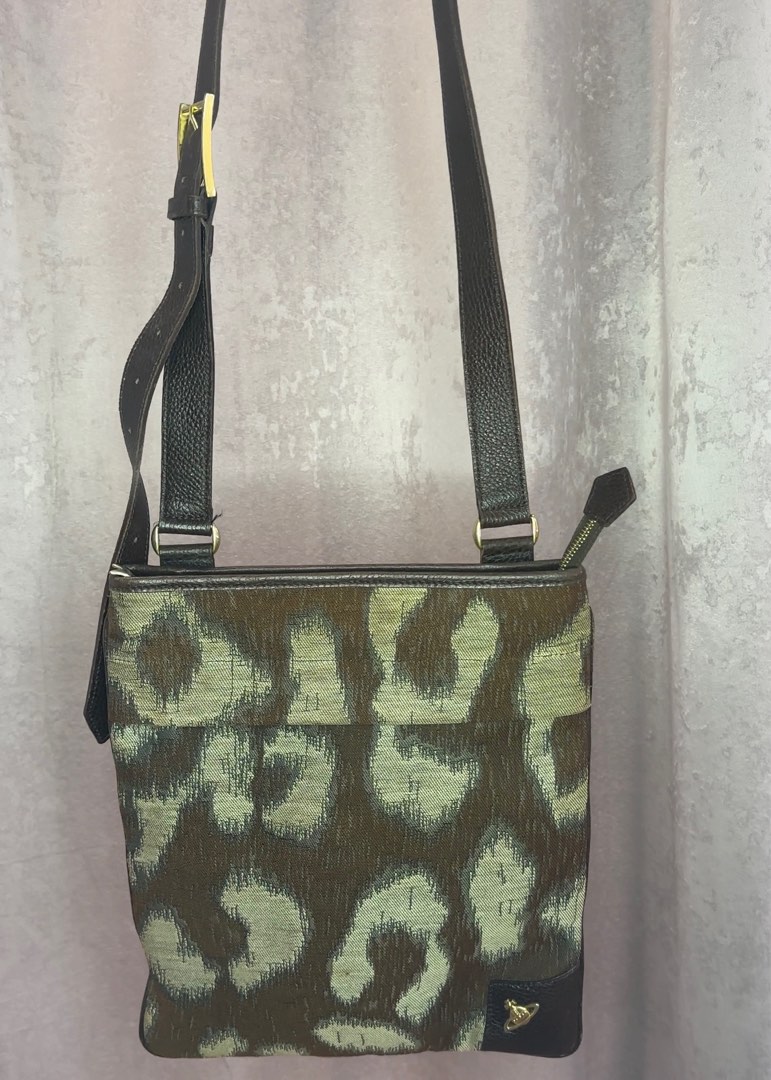 Vivienne Westwood Leopard Pattern Cross Body Bag, Women's Fashion, Bags & Wallets, Cross-body ...