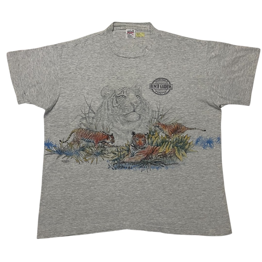 Vtg Busch gardens tiger 90s Habitat over size big size, Men's Fashion ...