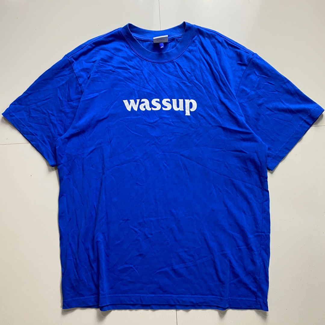 Wassup Logo Script Tee, Men's Fashion, Tops & Sets, Tshirts & Polo ...