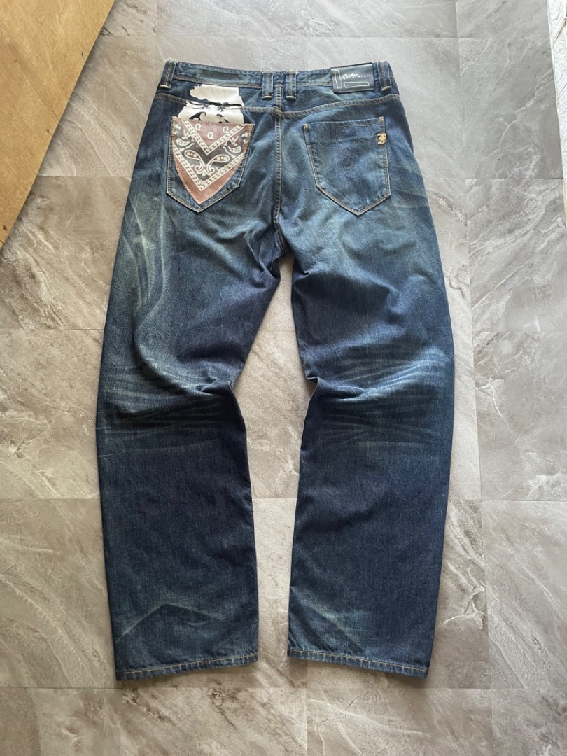 Y2K FUBU STRAIGHT CUT PANTS, Men's Fashion, Bottoms, Jeans on Carousell