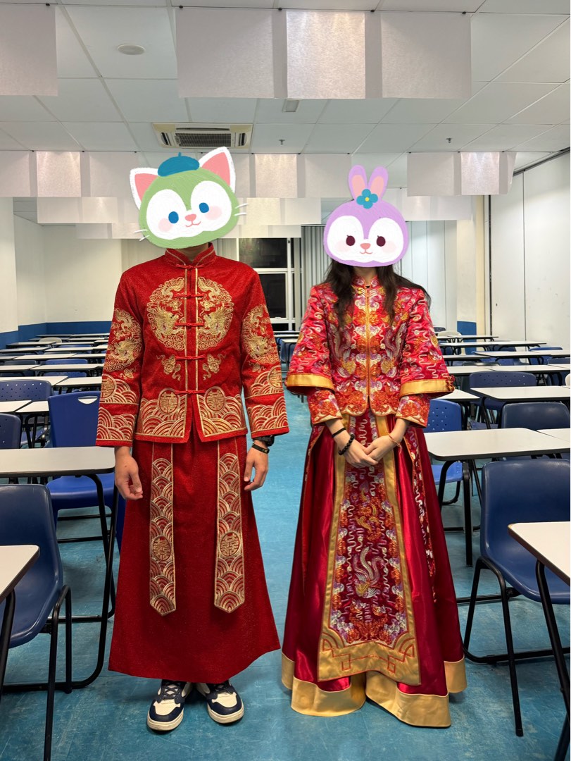200 FOR BOTH!! Chinese Wedding Traditional KUA & SAMFU, Women's Fashion ...