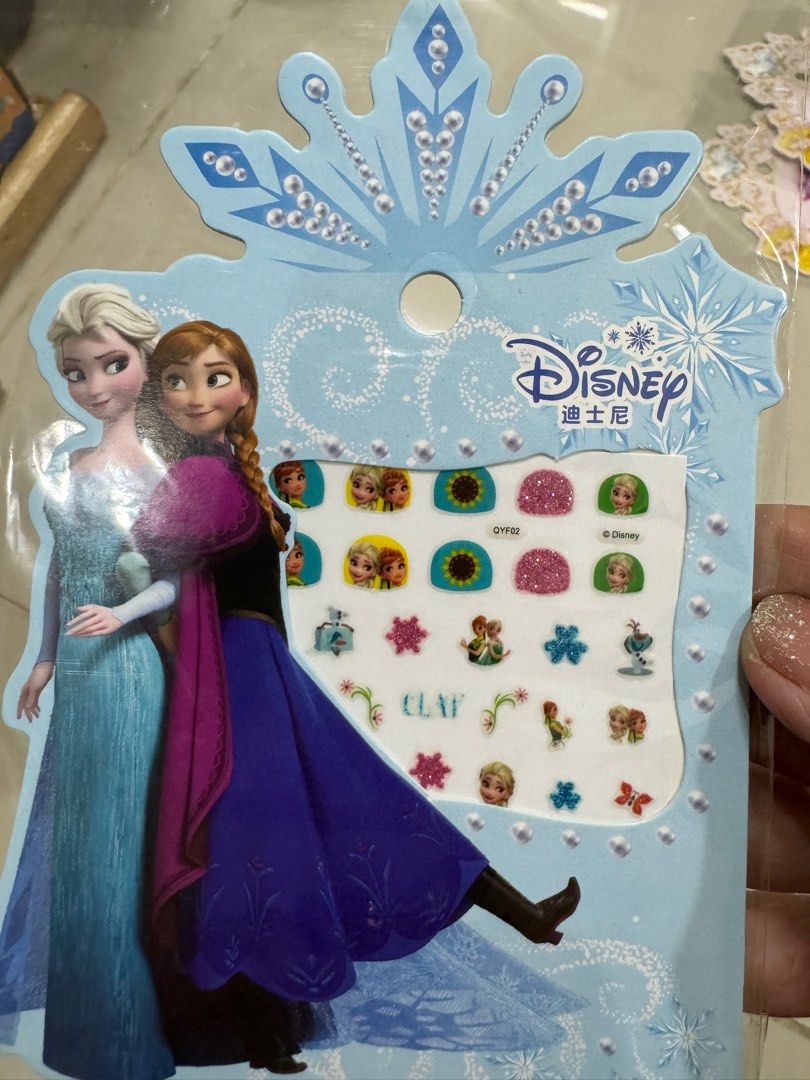 3D Disney Cartoon Nail Stickers Waterproof Cartoons Nails Stickers for ...