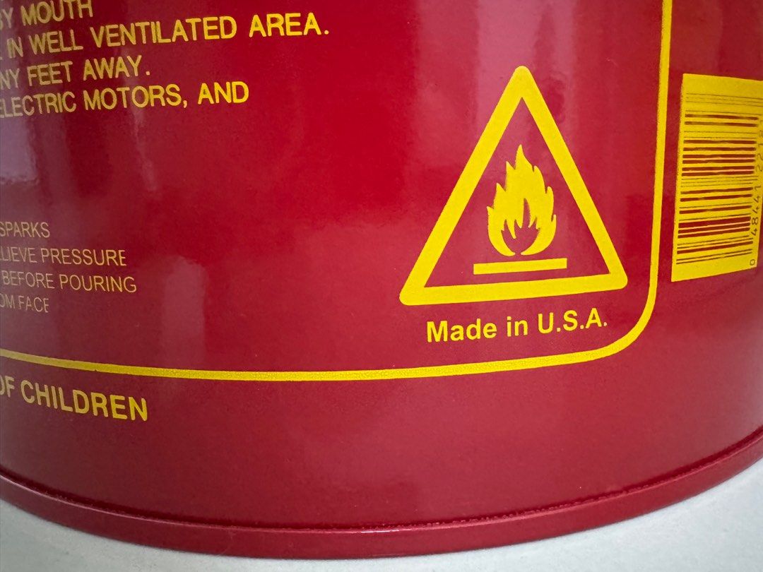 5 Gallon Steel Safety Can for Flammables, Type I, Flame Arrester ...