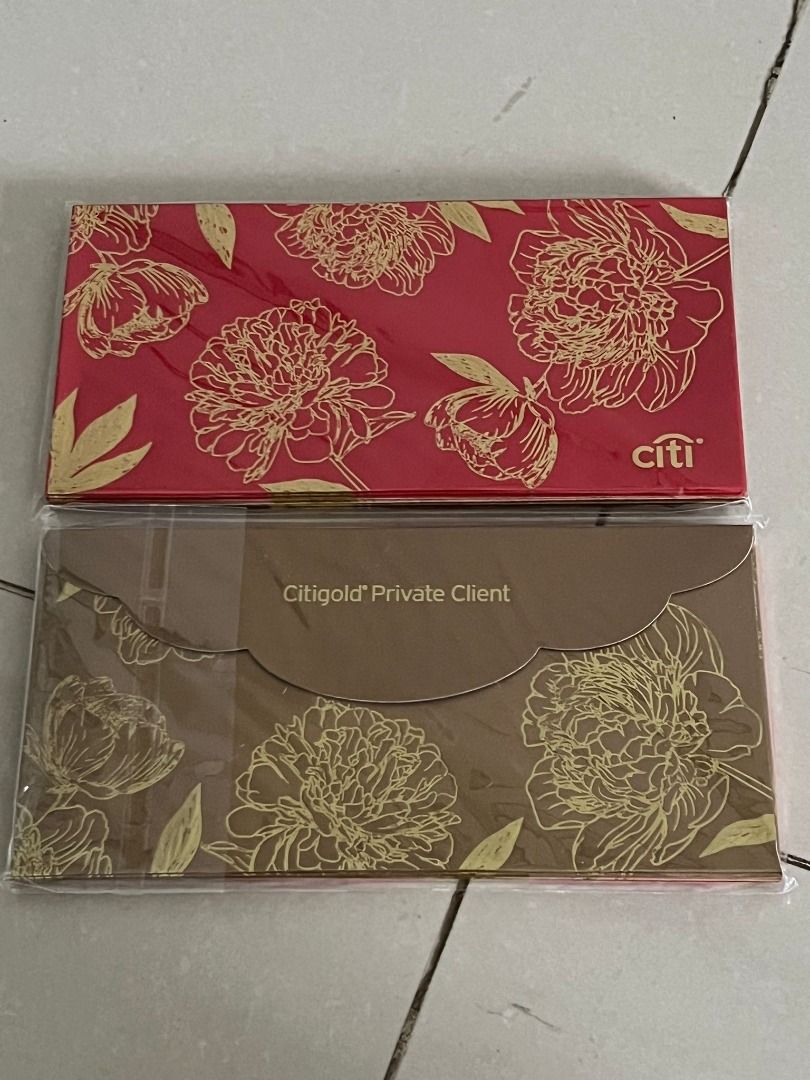 6 packs of 60 CitiGold Private Client red packets, Hobbies & Toys ...
