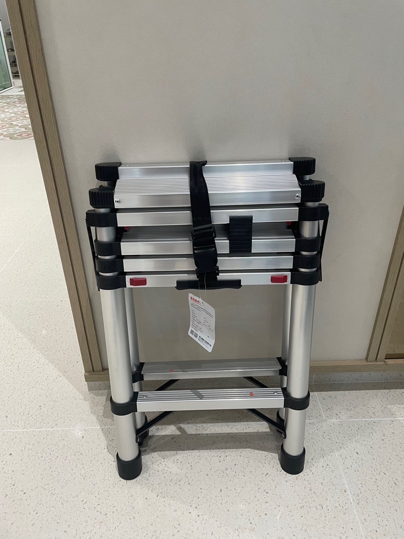 6 Steps Aluminium Telescopic Ladder Foldable Ladder Aluminium Tangga ...