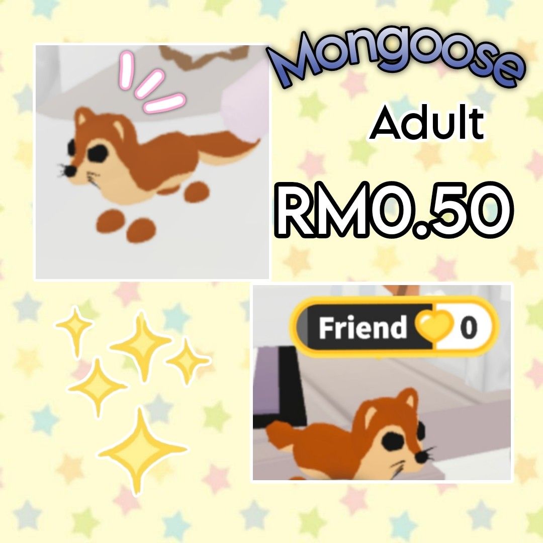 Adopt me Mongoose for RM0.50, Video Gaming, Video Games, Others on ...