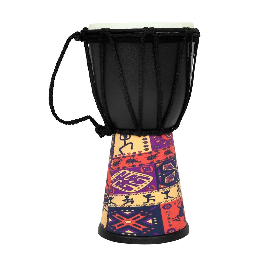 African Drum 4 Inch Handmade Traditional African Hand Drum Colorful ...