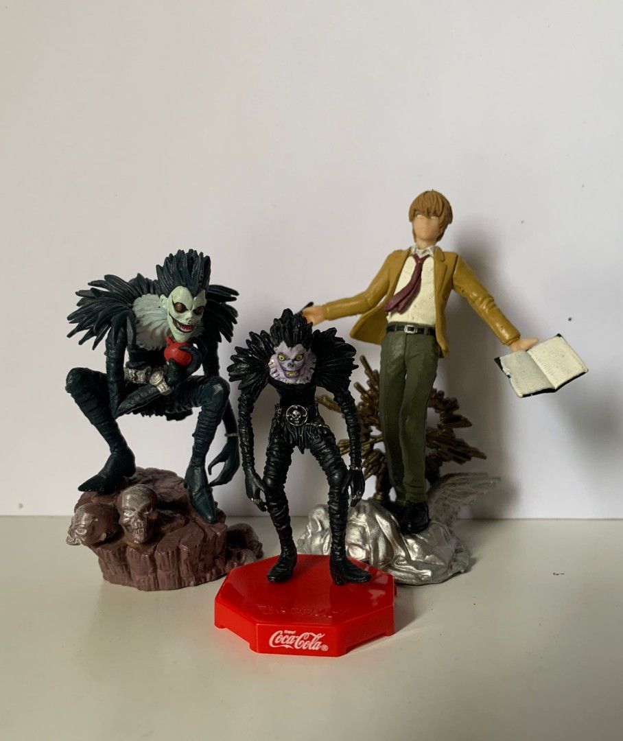 ANIME DEATH NOTE FIGURES - SET OF 3 WITH FREE FANART, Hobbies & Toys ...