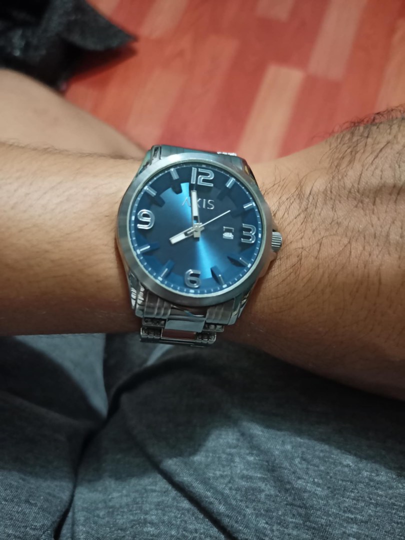 Axis Silver Wrist Watch, Men's Fashion, Watches & Accessories, Watches ...