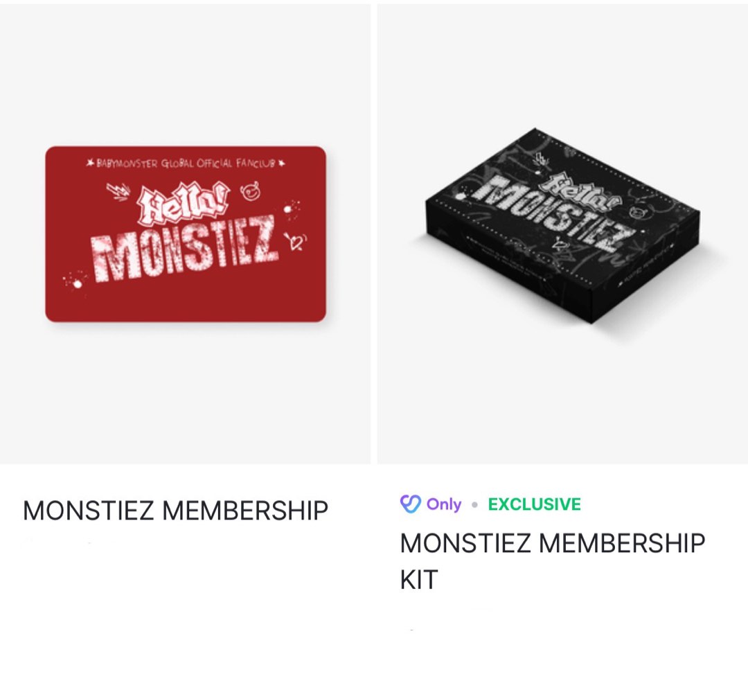BABYMONSTER OFFICIAL FANCLUB MONSTIEZ MEMBERSHIP KIT, Hobbies & Toys ...