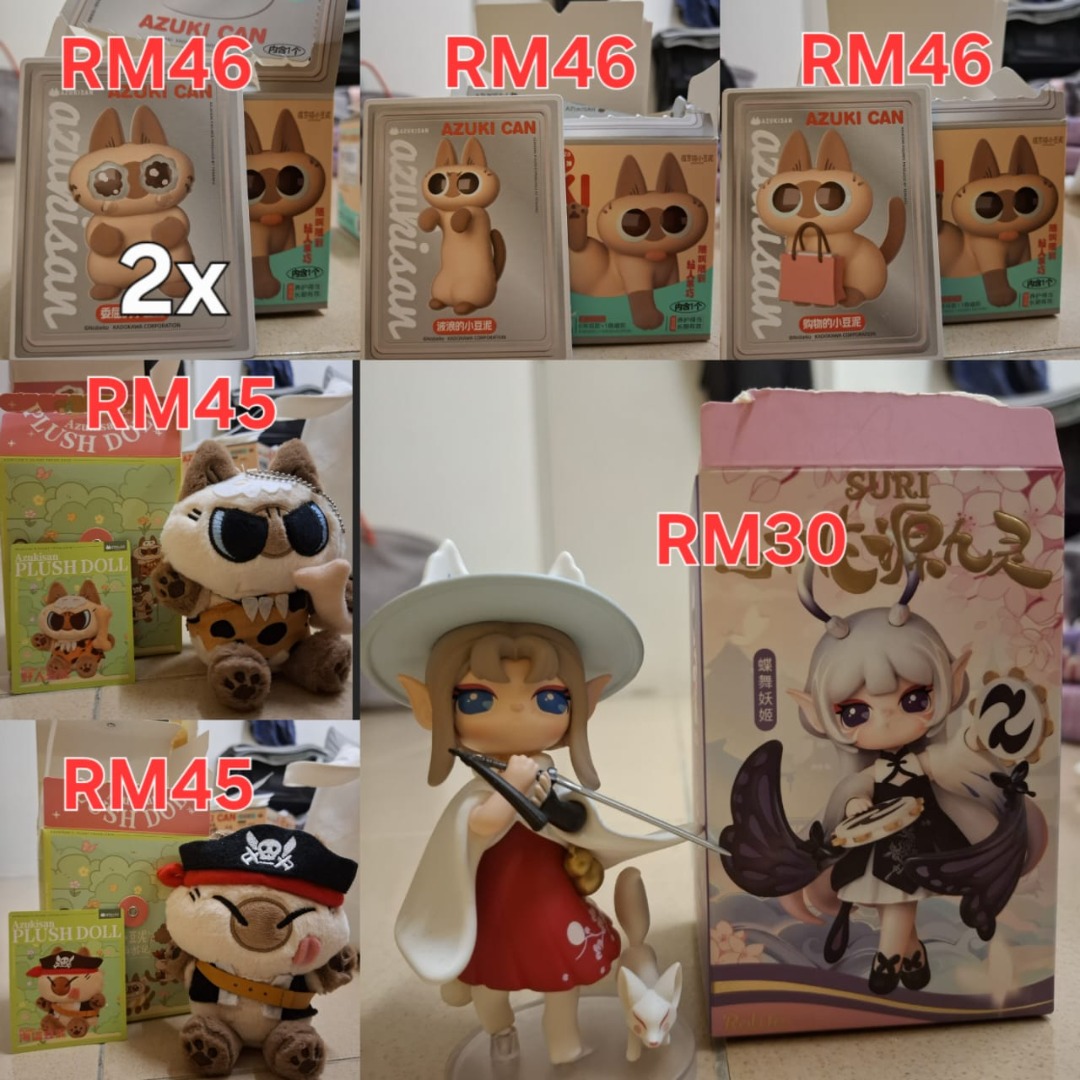 [BLINDBOX] Azuki - San Series 2 / Plush Doll & Suri, Hobbies & Toys ...