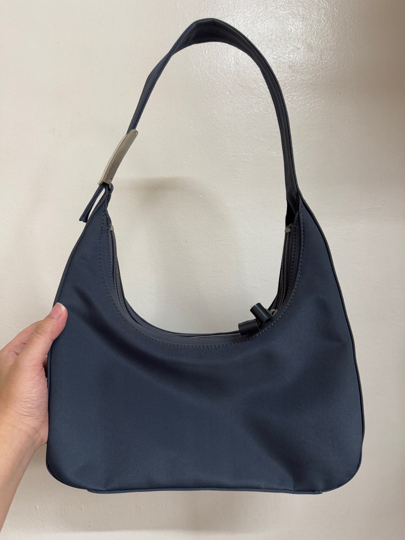 Blue Structured Mini Hobo Bag, Women's Fashion, Bags & Wallets ...