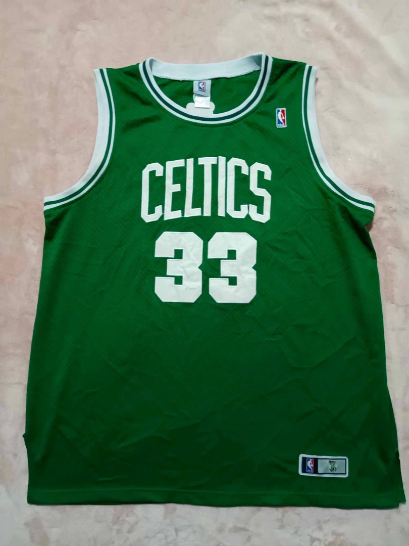Boston Celtics 33 Larry Bird, Men's Fashion, Activewear on Carousell