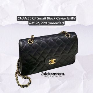 Kept Unused Chanel Classic Flap Small in Black Caviar GHW, Luxury, Bags ...