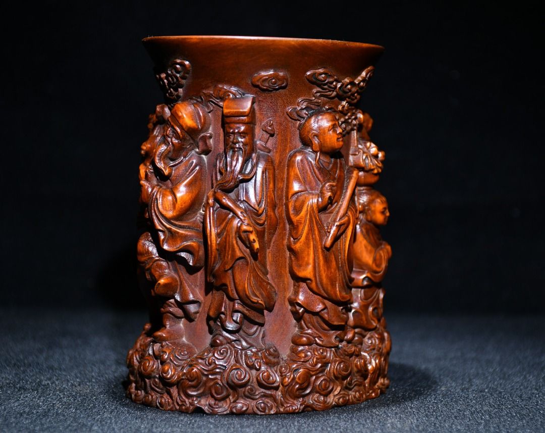 Chinese traditional wood carving handicraft collection boxwood fine ...