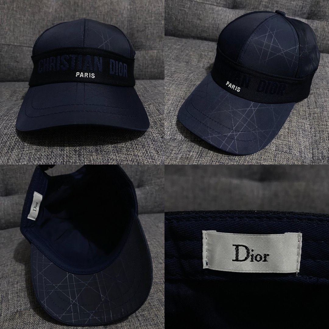 CHRISTIAN DIOR PARIS BASEBALL CAP (Navy Blue), Men's Fashion, Watches ...