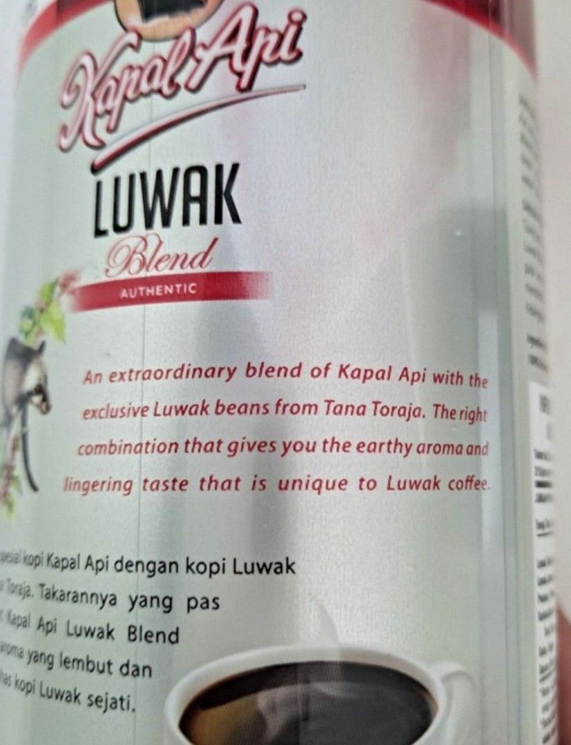 2x Civet Instant Coffee ☆ 200g ☆ Indonesia Tana Toraja Kapal Api Luwak ...
