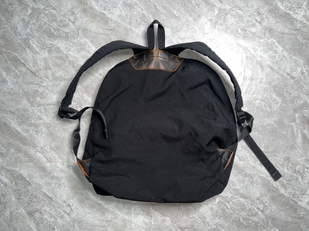 Comme des Garcons Homme Plus Leather Trimmed Oversized Nylon Backpack ...