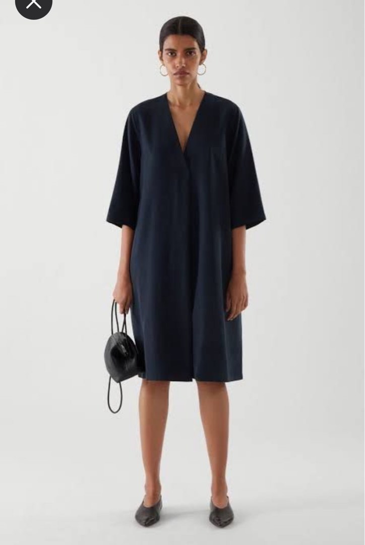 COS Navy Blue Shift Dress, Women's Fashion, Dresses & Sets, Dresses on ...