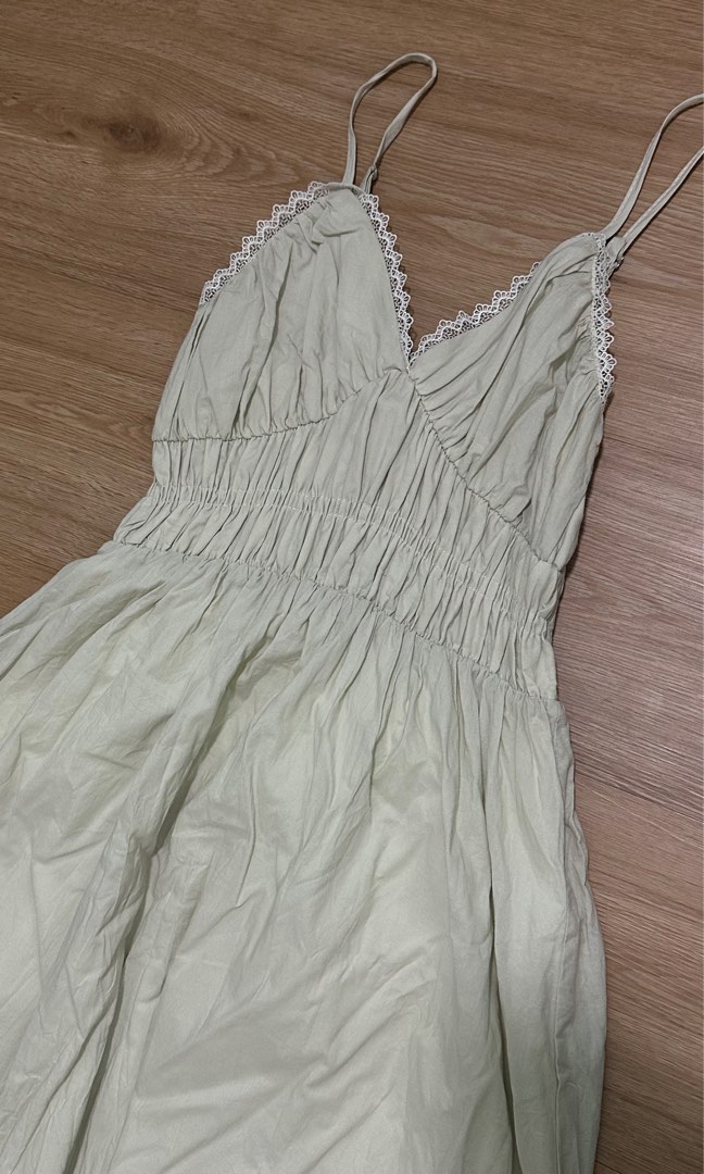 cottage core lace midi dress, Women's Fashion, Dresses & Sets, Dresses ...