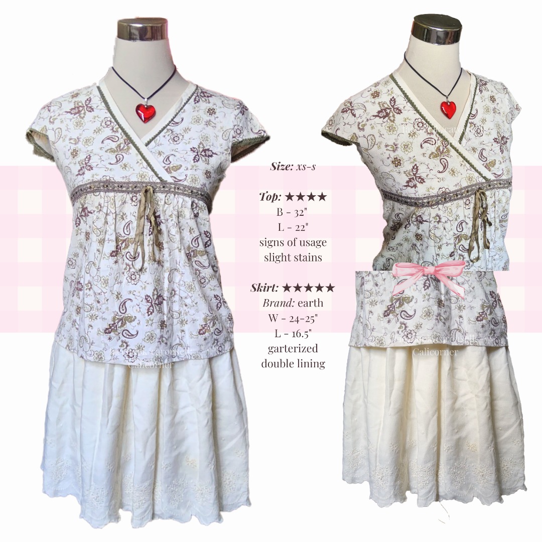 Cottage/Fairycore Mori Set, Women's Fashion, Dresses & Sets, Dresses on ...