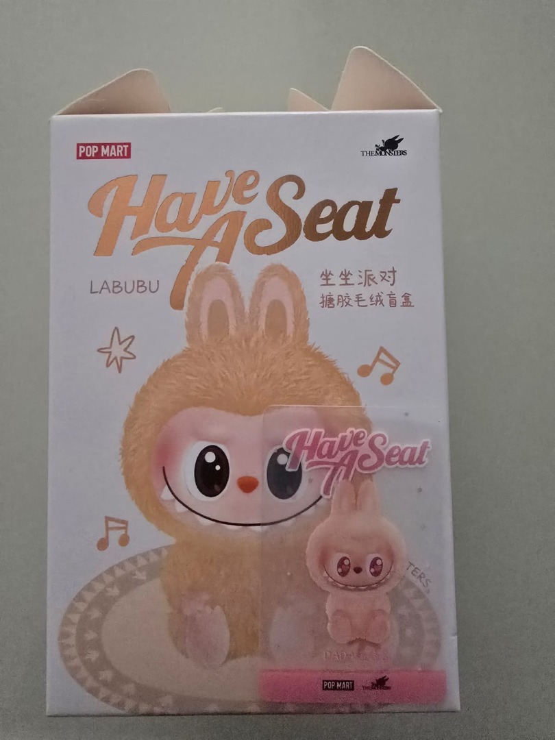 DADA 100% Authentic BNIF LABUBU v2 POPMART (Have a Seat Vinyl Plush ...