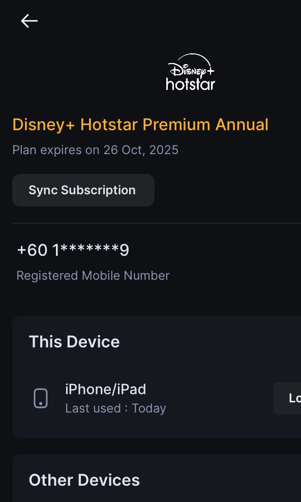 DISNEY HOTSTAR PREMIUM SHARING 4K ULTRA HD, Announcements on Carousell