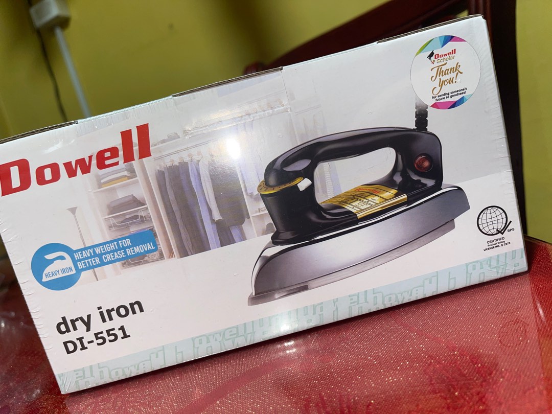 [BRAND NEW] Dowell dry iron DI-551, TV & Home Appliances, Irons ...