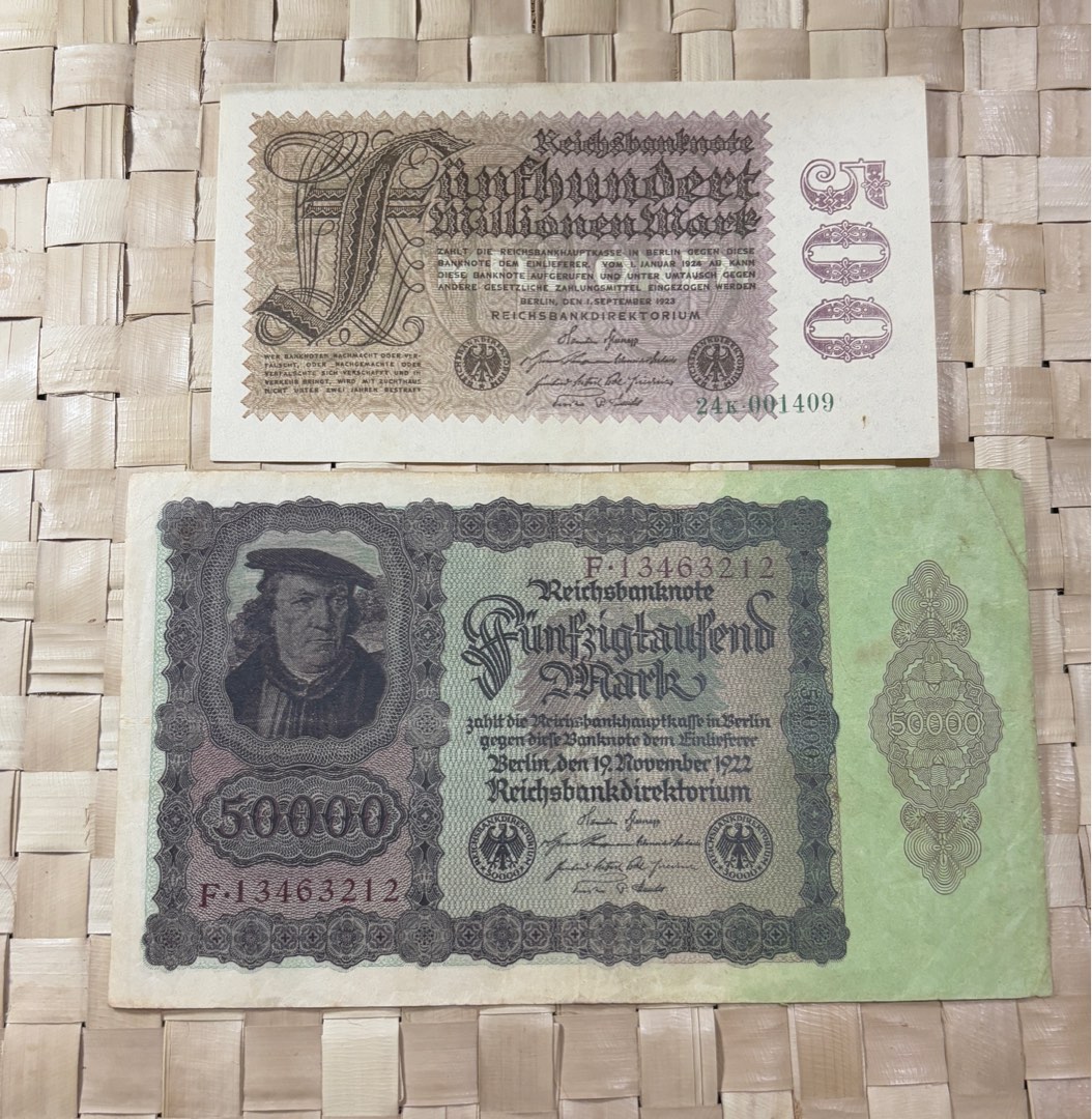 Early 1900s Paper Notes of Germany and Hungary, Hobbies & Toys ...