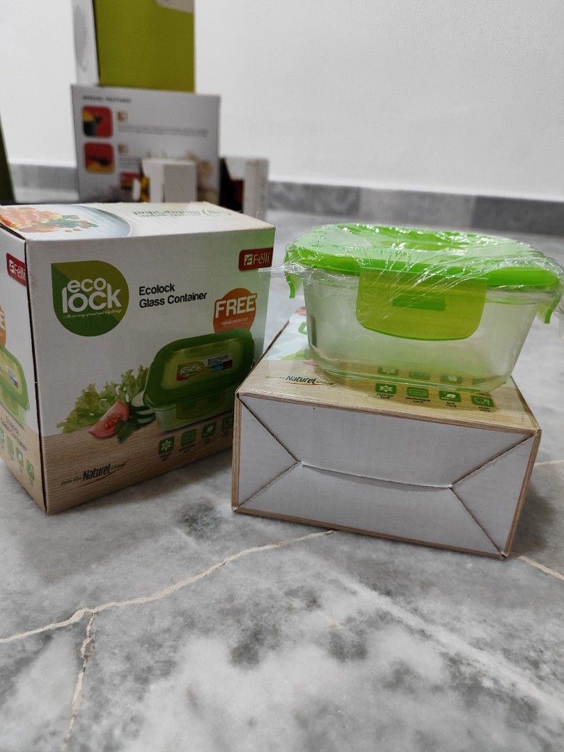 Ecolock Glass Container, Furniture & Home Living, Kitchenware ...