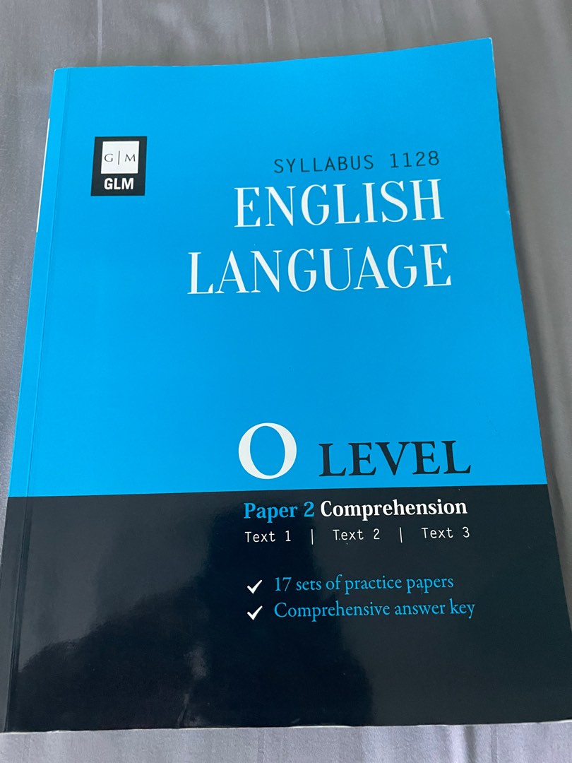 English - O Levels Comprehension Paper 2 Practice, Hobbies & Toys ...