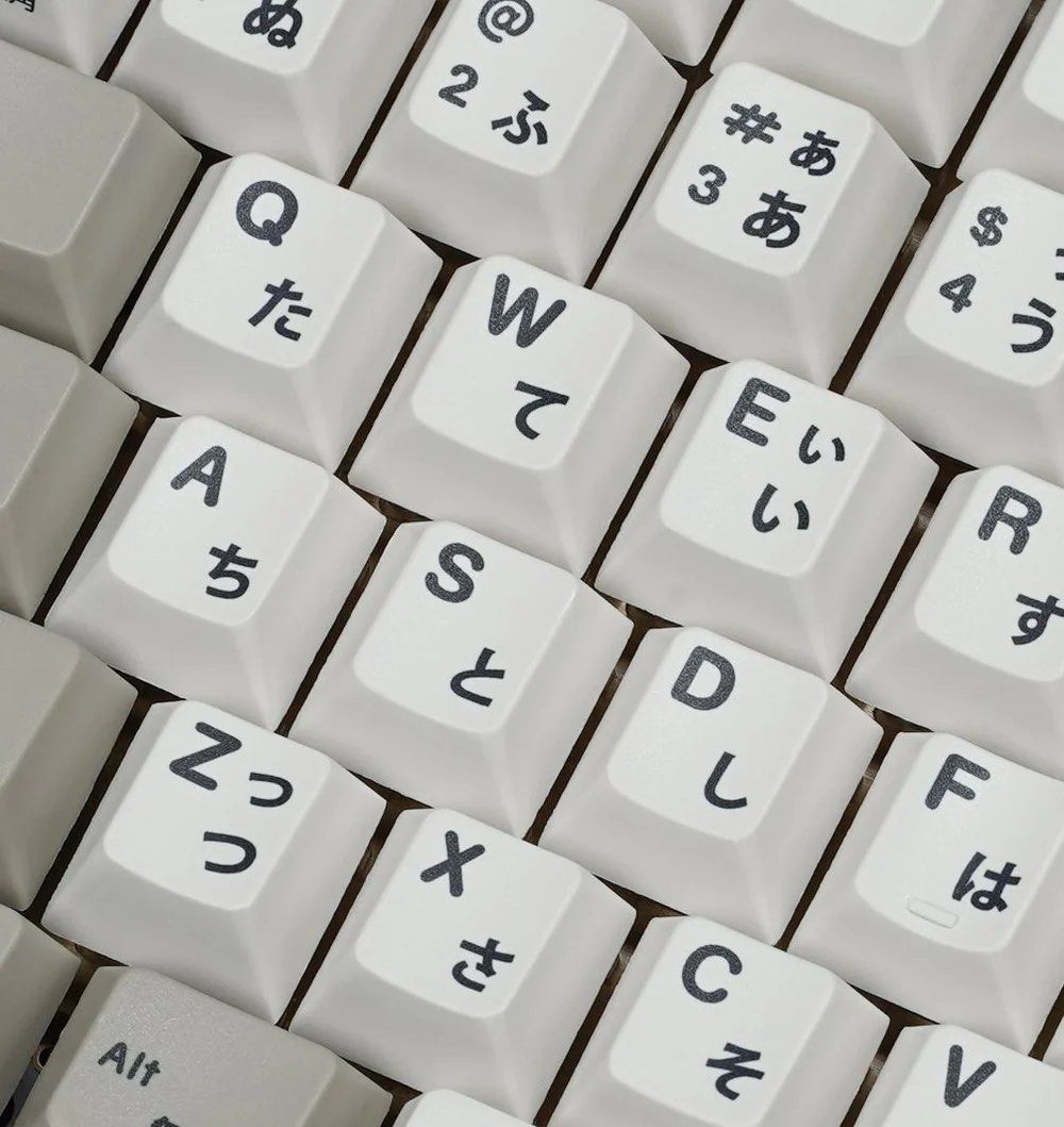 EnjoyPBT Black Japanese Keycap Set Dye-Sub PBT Rare Brand New ...