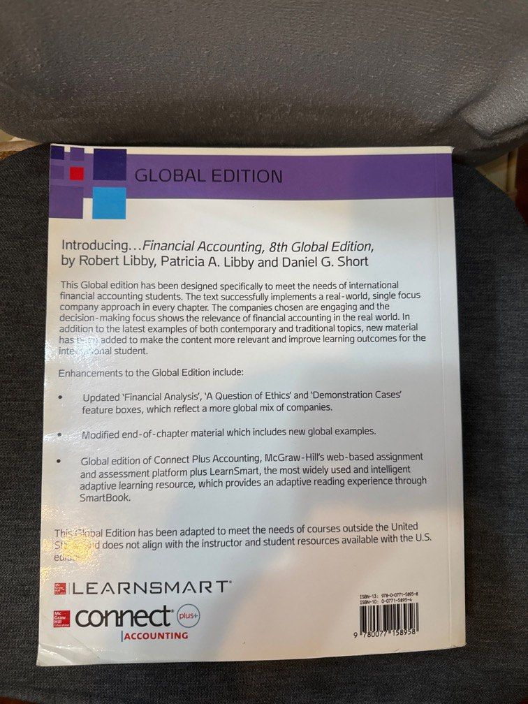 二手書 大學 會計 Financial Accounting 8th Global Edition Libby, Libby and ...