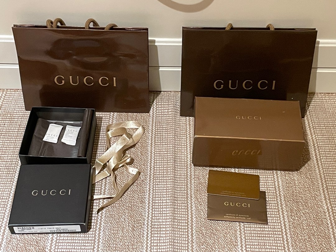 Gucci small boxes set, Luxury, Bags & Wallets on Carousell