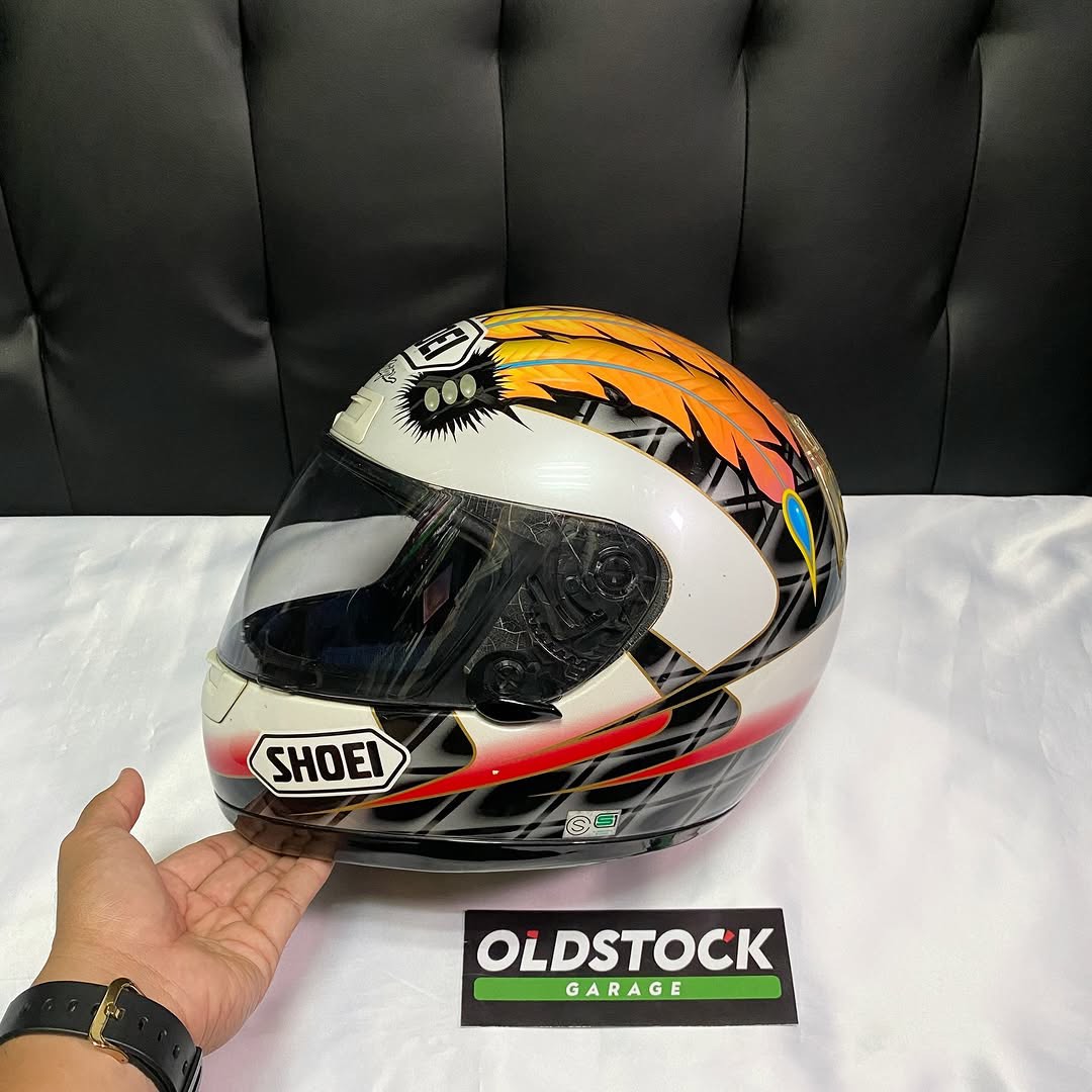 Helm Shoei X8V Scott Russell Lucky Strike 1996 GP500 Original Langka ...