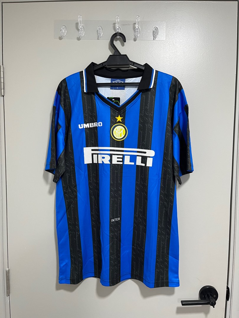 Inter Milan FC Home Umbro 1997-98 Retro Jersey, Men's Fashion, Tops ...