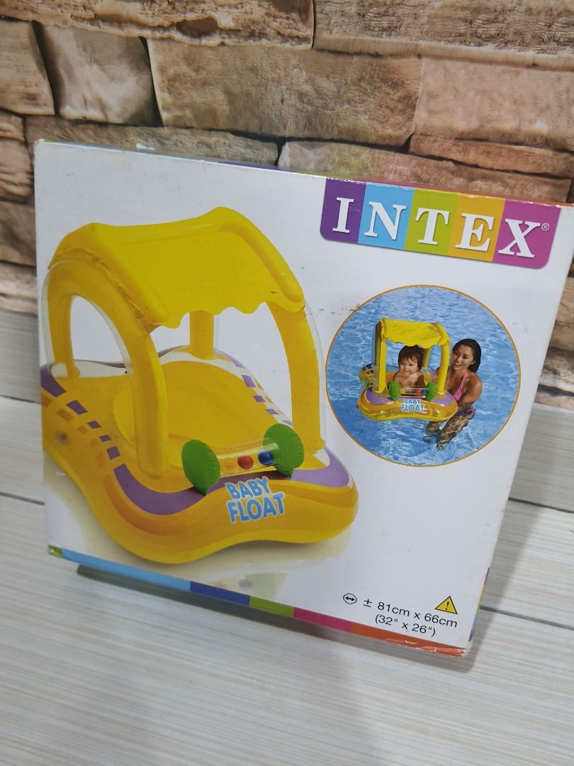 Intex baby float with cover, Babies & Kids, Infant Playtime on Carousell