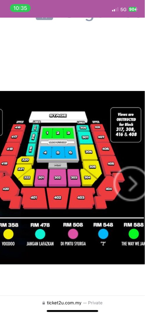 Konsert KRU Genkru Day 2 4 May Block 306 Row R, Tickets & Vouchers ...