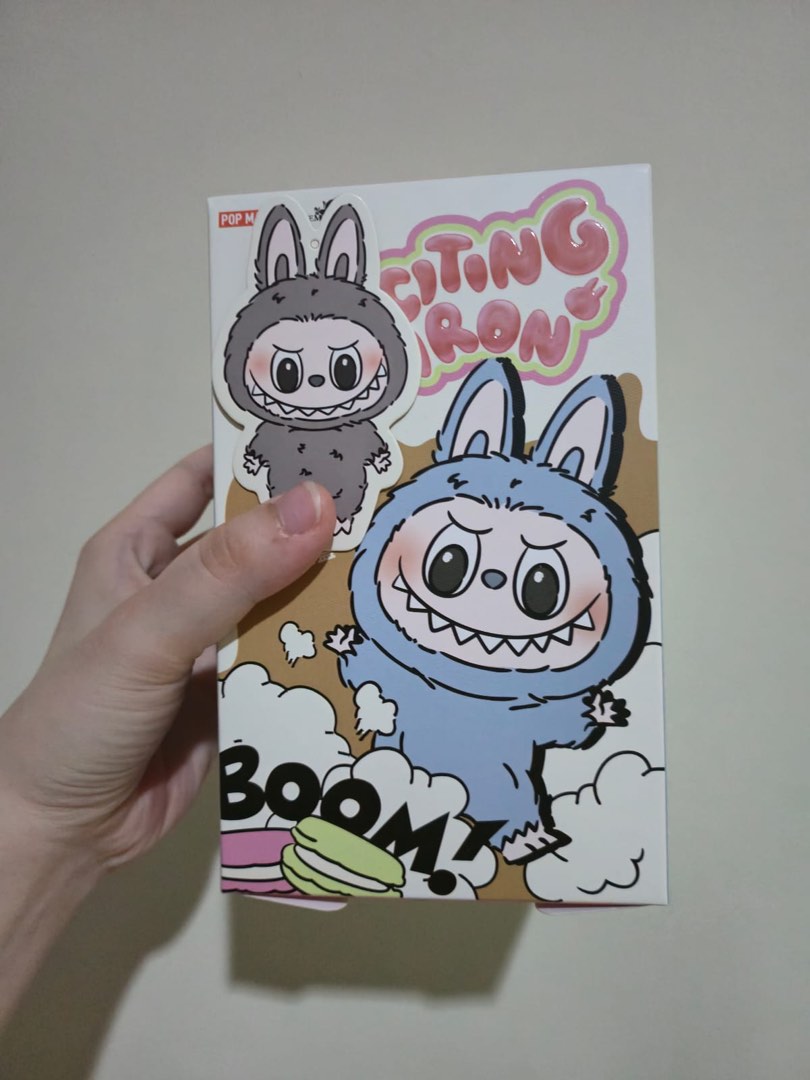 Labubu macaroon v1 - sesame bean, Toys & Collectibles, Mainan di Carousell