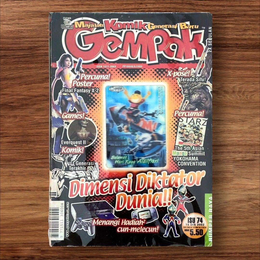 Majalah Gempak Isu 74 + Kad Mat Gempak Roket, Hobbies & Toys, Books ...