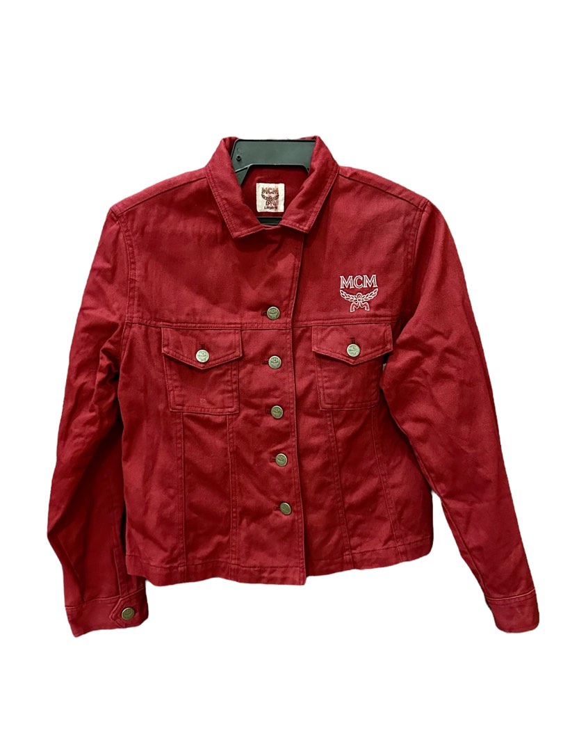 MCM Denim Jacket, Women's Fashion, Tops, Other Tops on Carousell