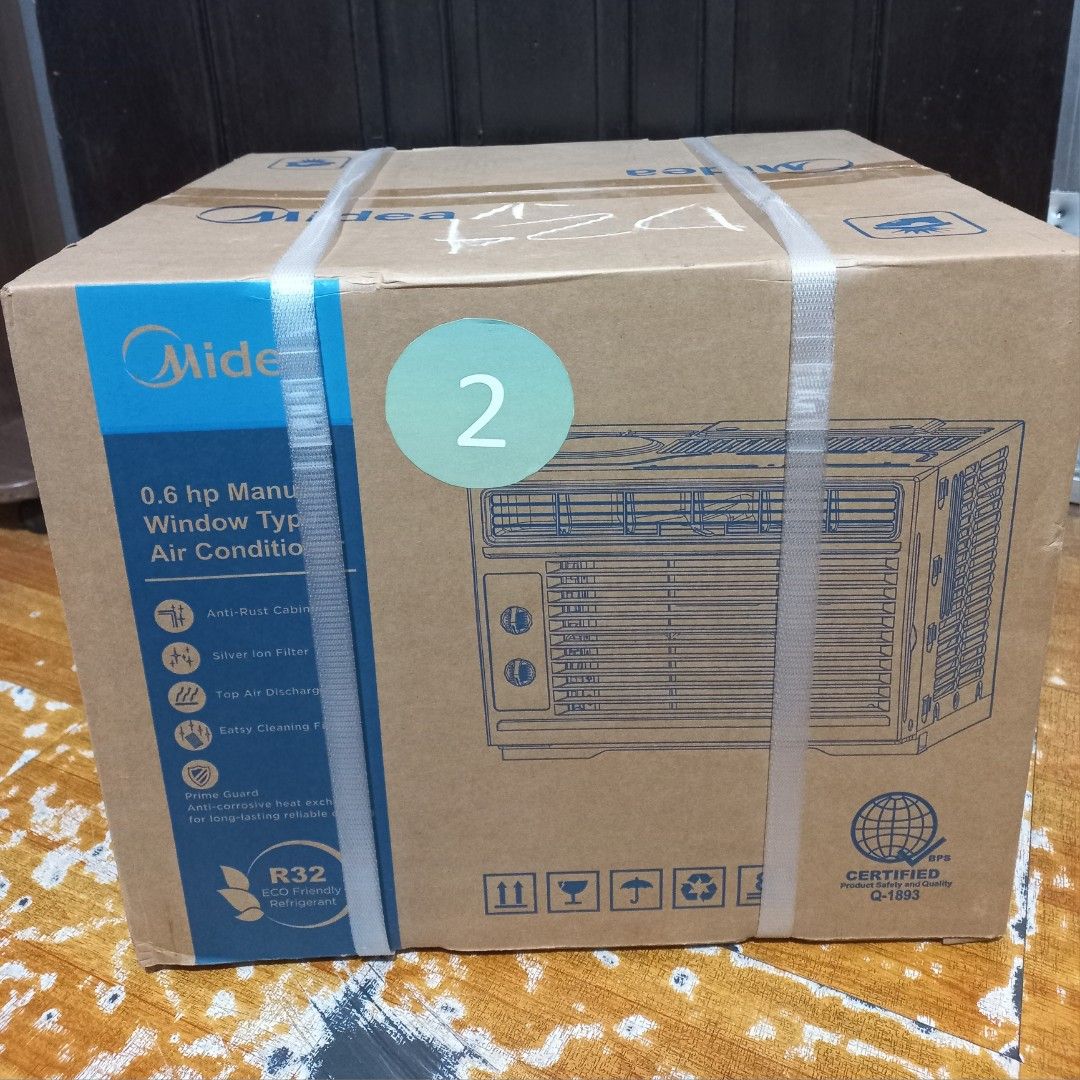 Midea Manual Window Type Aircon, TV & Home Appliances, Air Conditioning ...